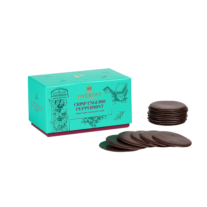 English Peppermint Thins | Prestat Chocolates